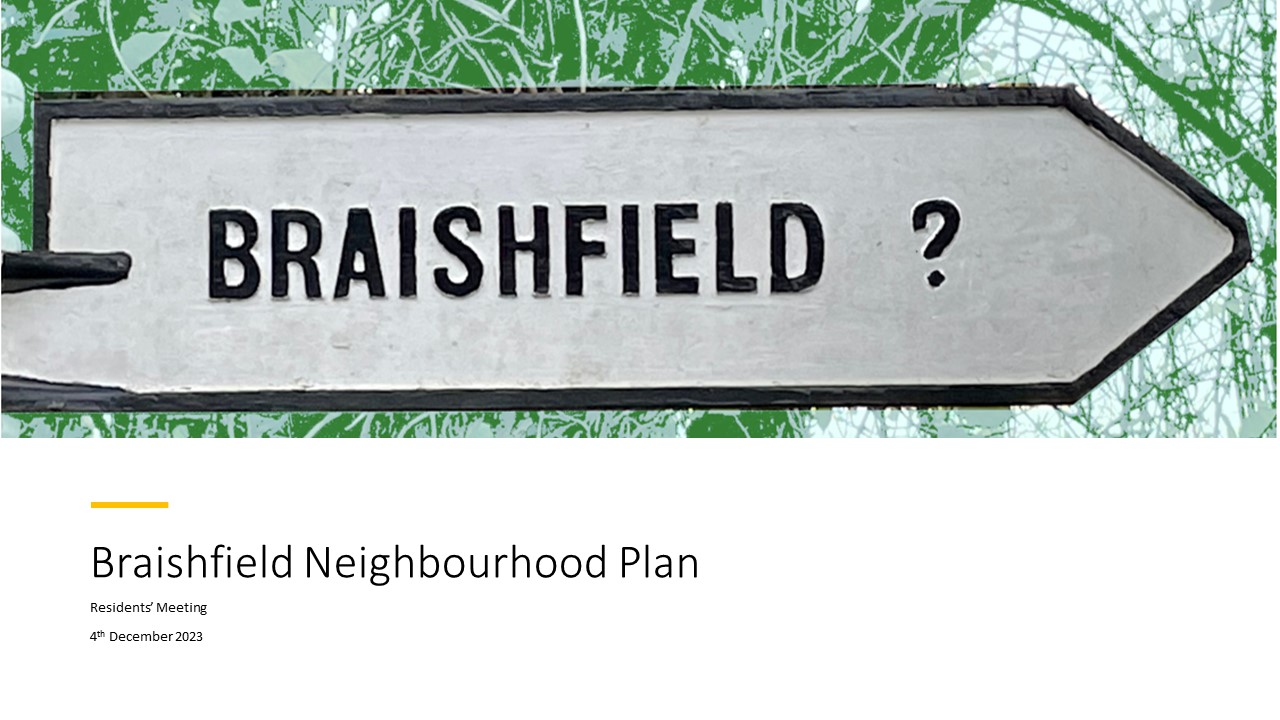 Braishfield Neighbourhood Plan – The future of the village